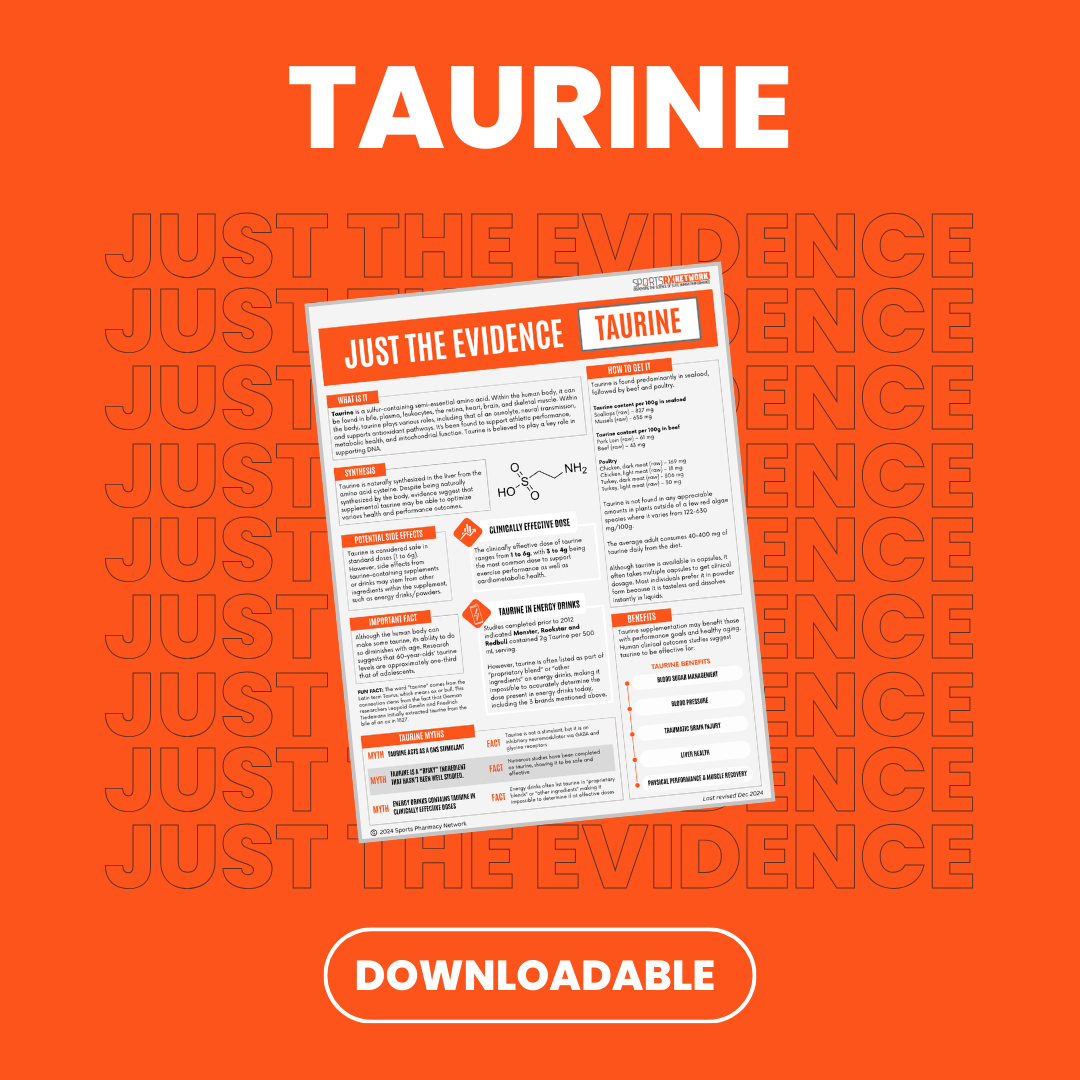 Taurine JTE - Sports Pharmacy Network